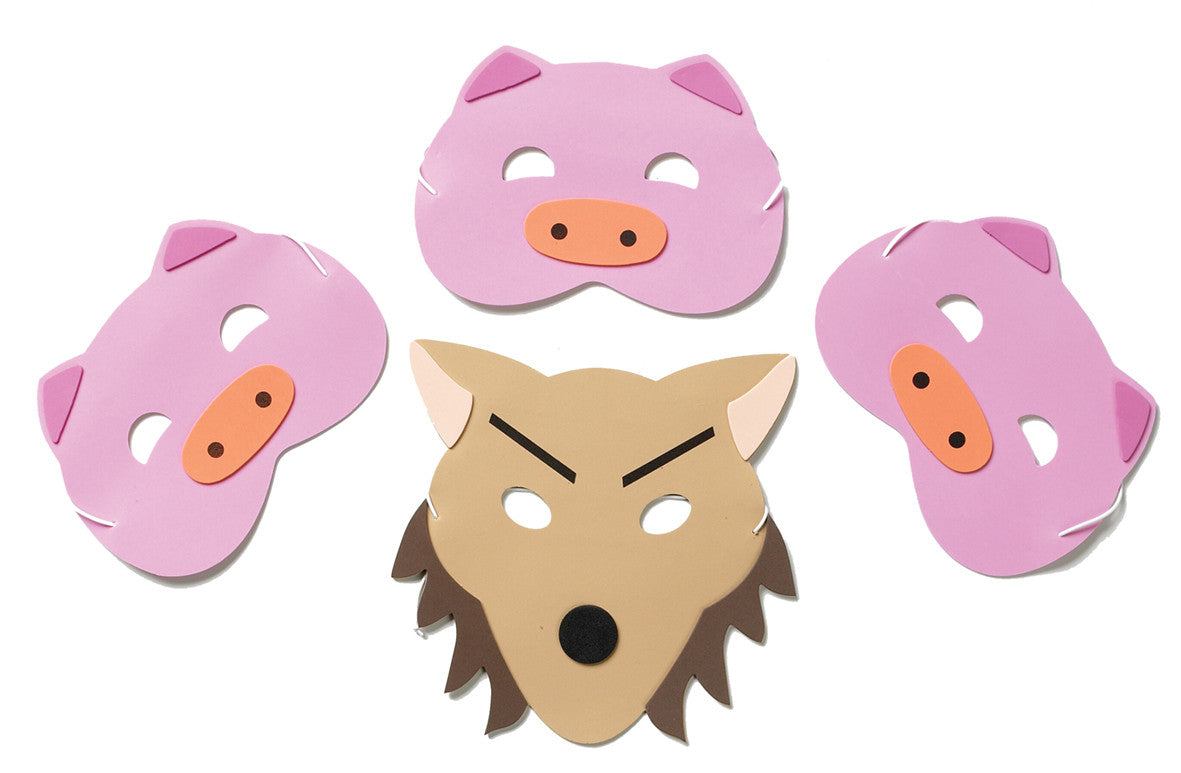Three Little Pigs Wolf Mask 💖Three Little Pigs Build House