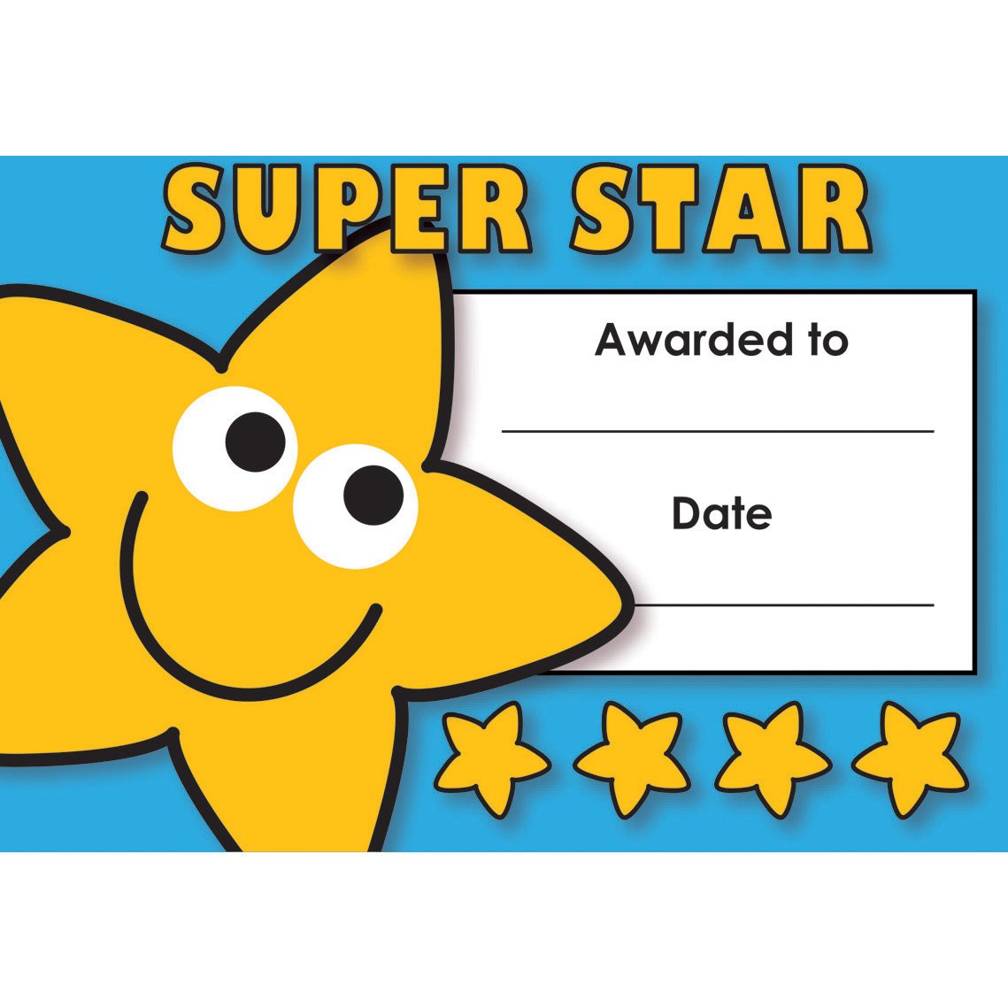Gold Star Certificate Template