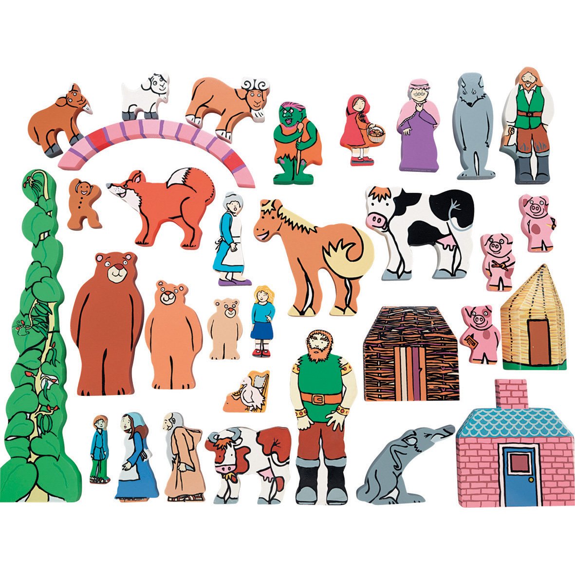 Traditional Tales Wooden Characters Set pk 33