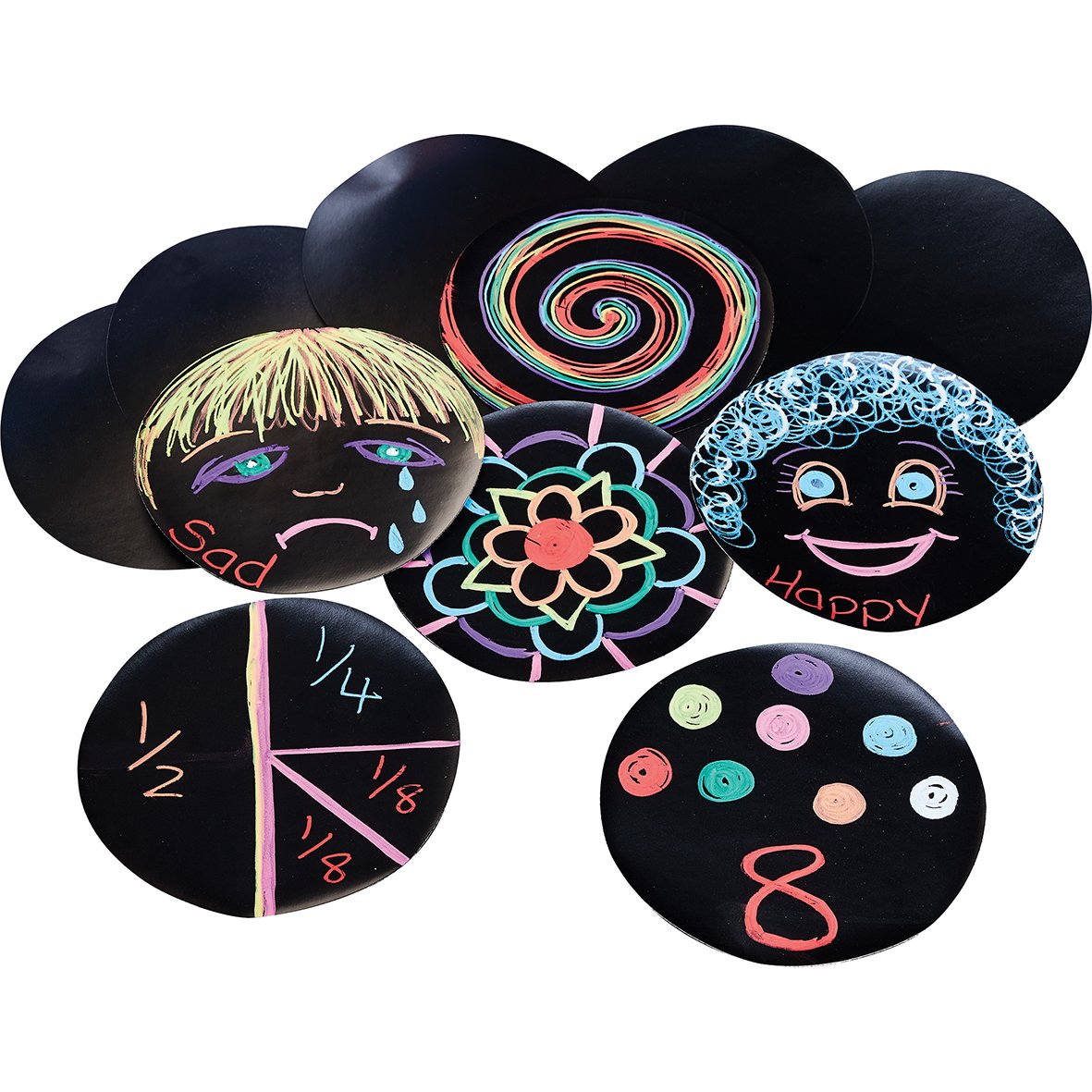 Mark Making PVC Circles pk 50