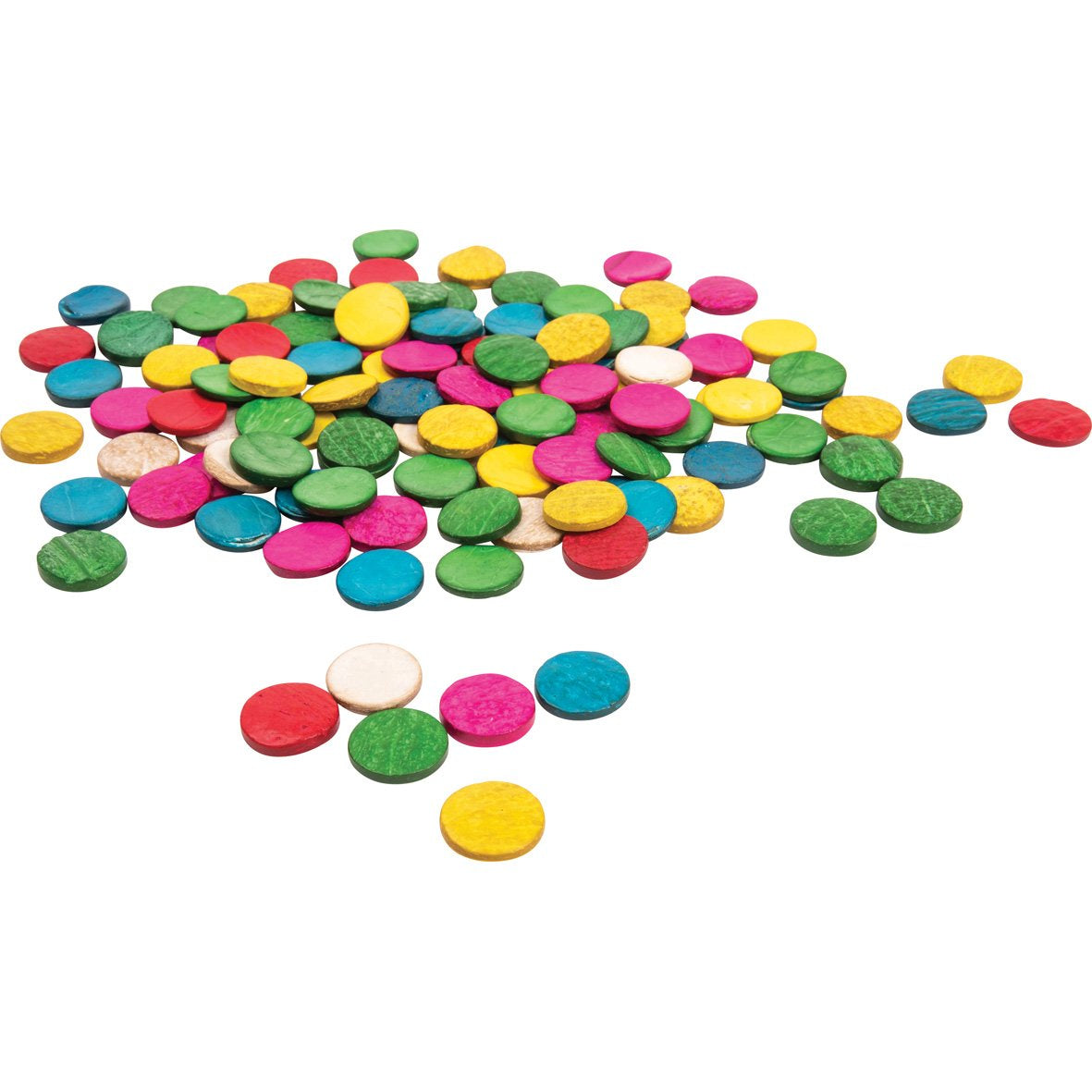 Coloured Coconut Counters 250g – Springboard Supplies