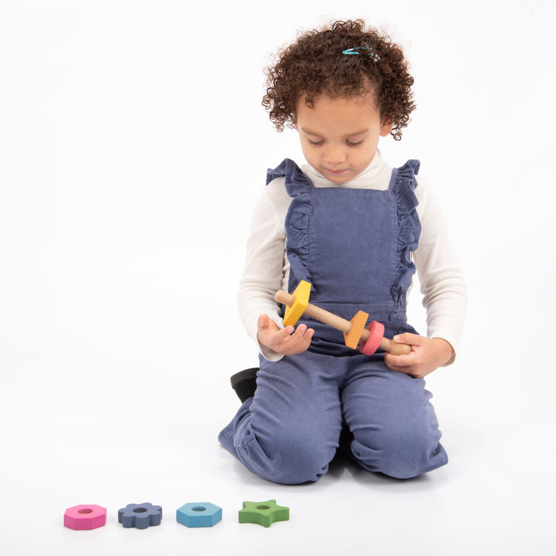 Rainbow Wooden Shape Twister – Springboard Supplies