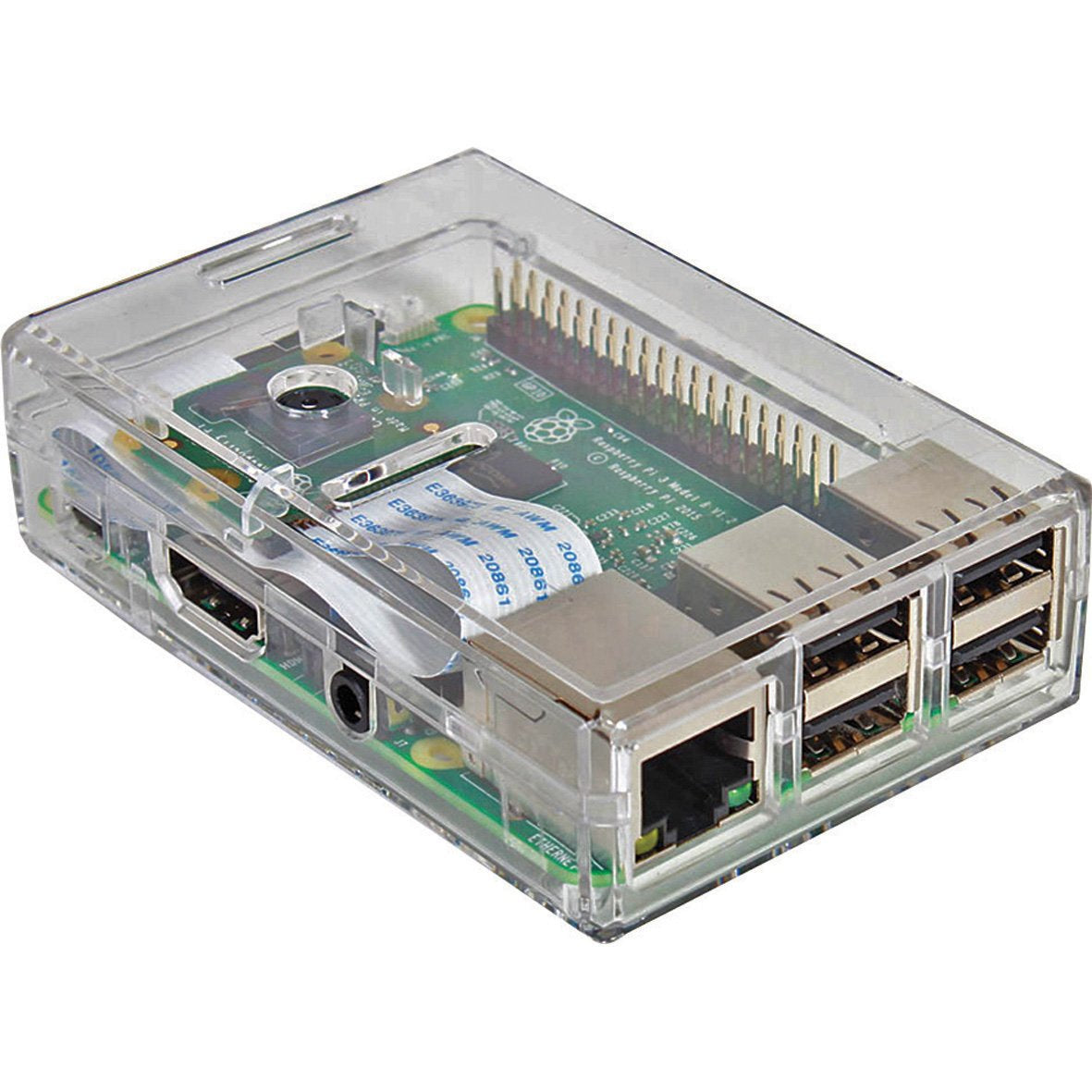 Raspberry Pi Two Part Case (Clear)