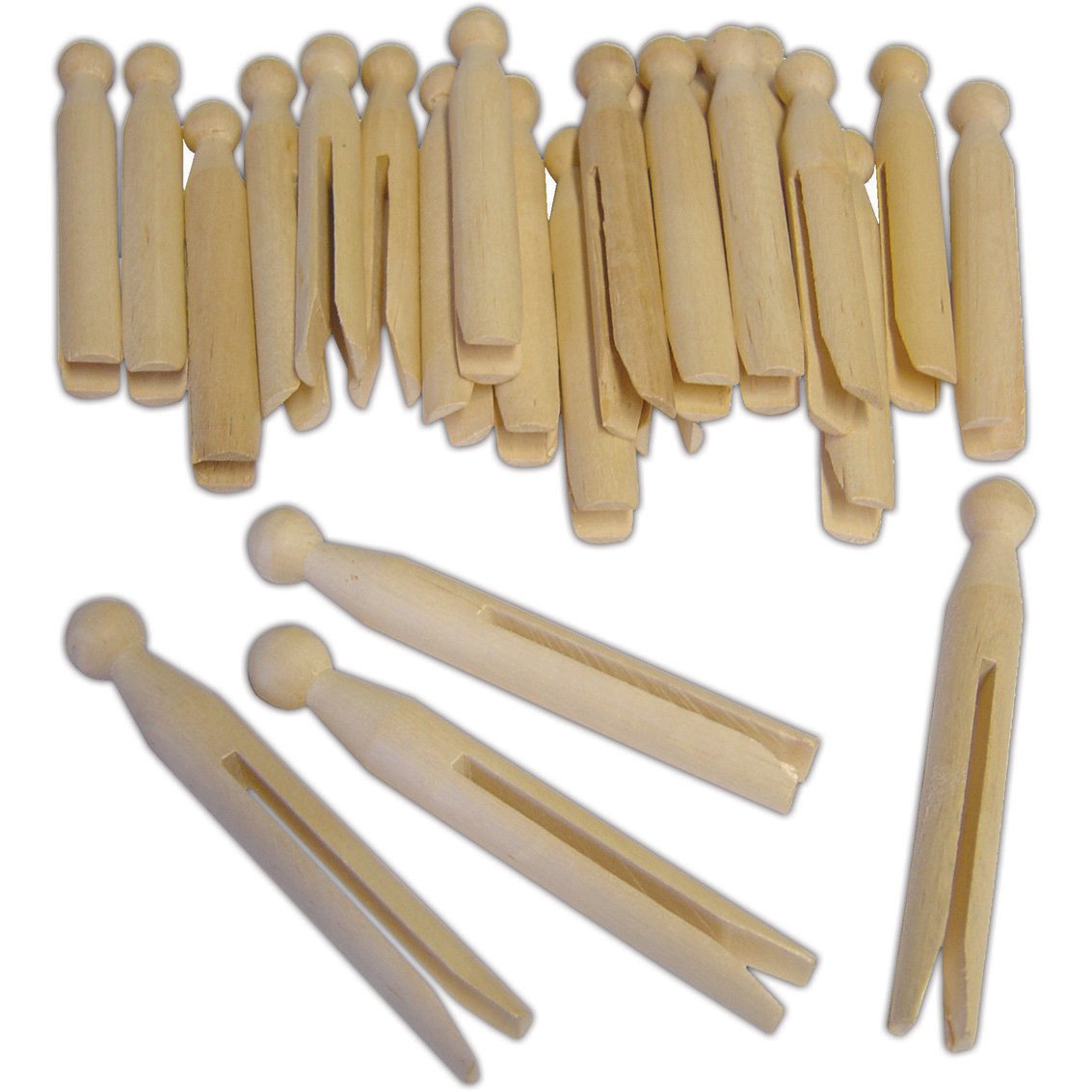 Wooden Dolly Pegs pk 24