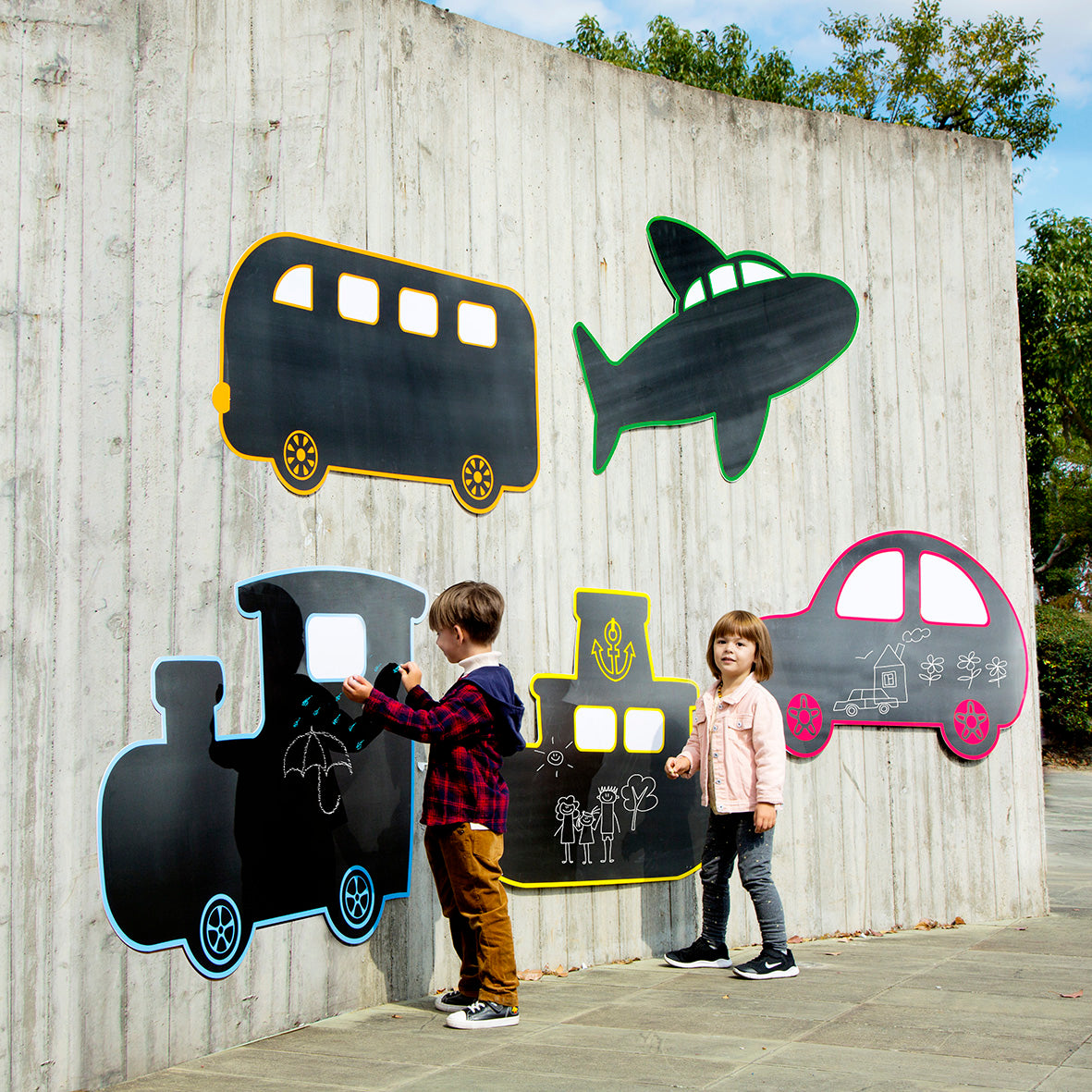 Transport Chalkboards pk 5